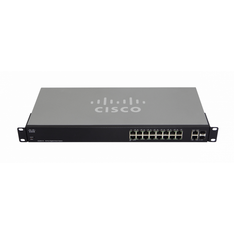 SG200-18 CISCO 16-1000 2-SFP-Combo Switch Smart Rack SLM2016T-NA