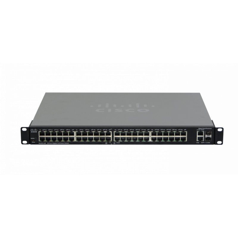 SG200-50P CISCO 48-1000(24-PoE-af) 180W-tot 2-SFP Switch SLM2048PT