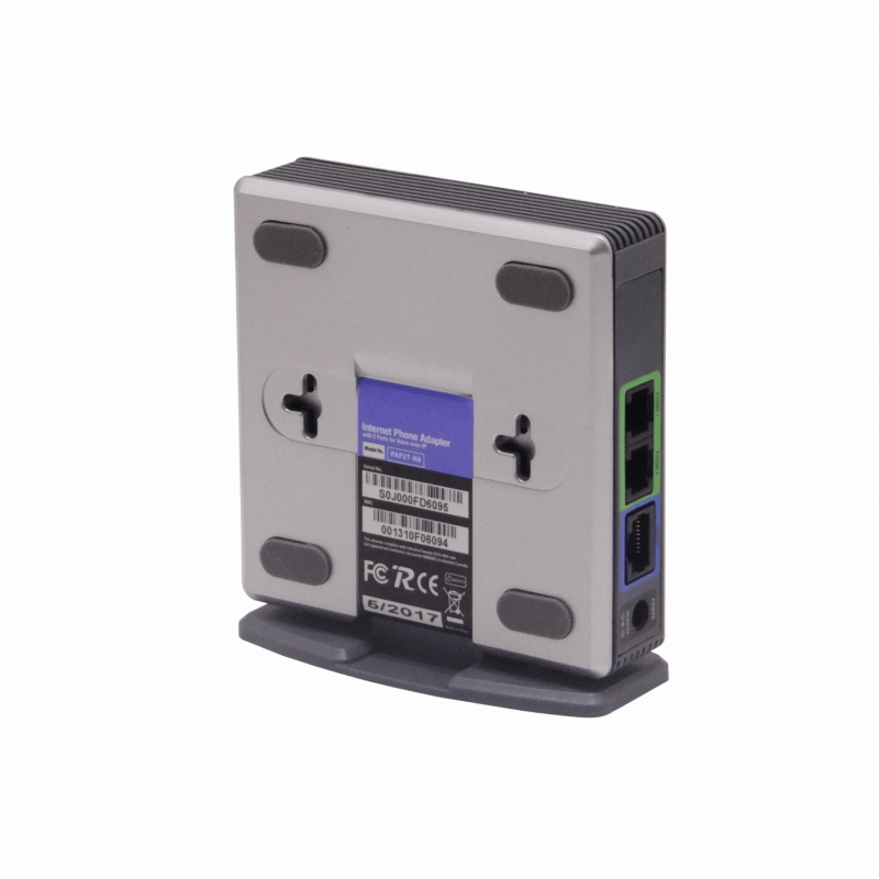 PAP2T-NA 1-LAN-RJ45 2-FXS-RJ11 SIP ATA Basico inc5V/2A Plug-5,5x2,1mm