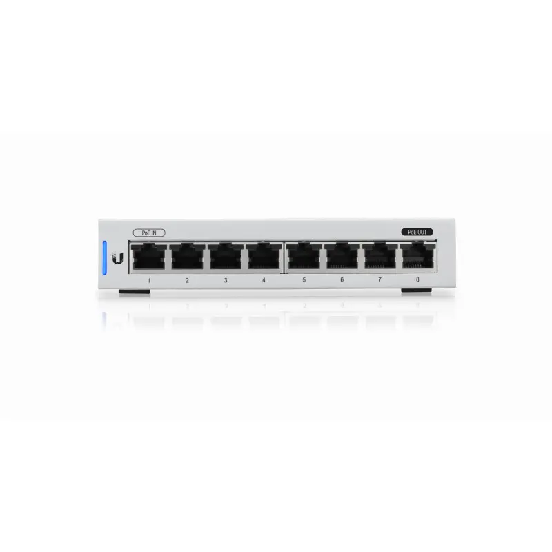 US8 UBIQUITI 8-1000 1-PoE Switch req-Server no-Rack inc-48V