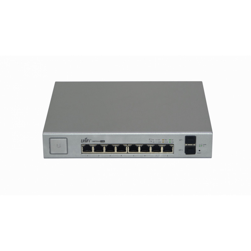 US8-150W UBIQUITI Switch 120W-tot 8-1000-PoE24/48af/52at 2-SFP
