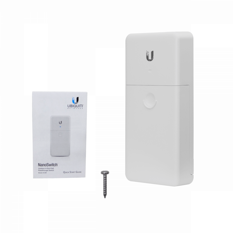 N-SW UBIQUITI Nano Switch no-Admin 4-1000 PoE-in/out Exterior