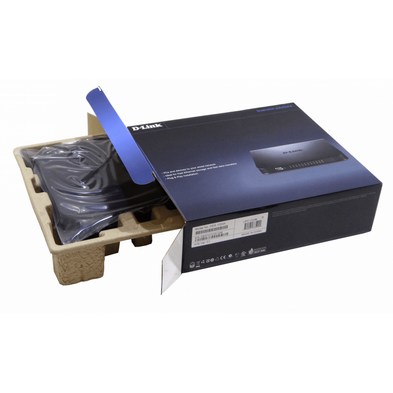 DES-1024A D-LINK 24-100 Switch Desktop no-Admin no-Rack inc5v/1A
