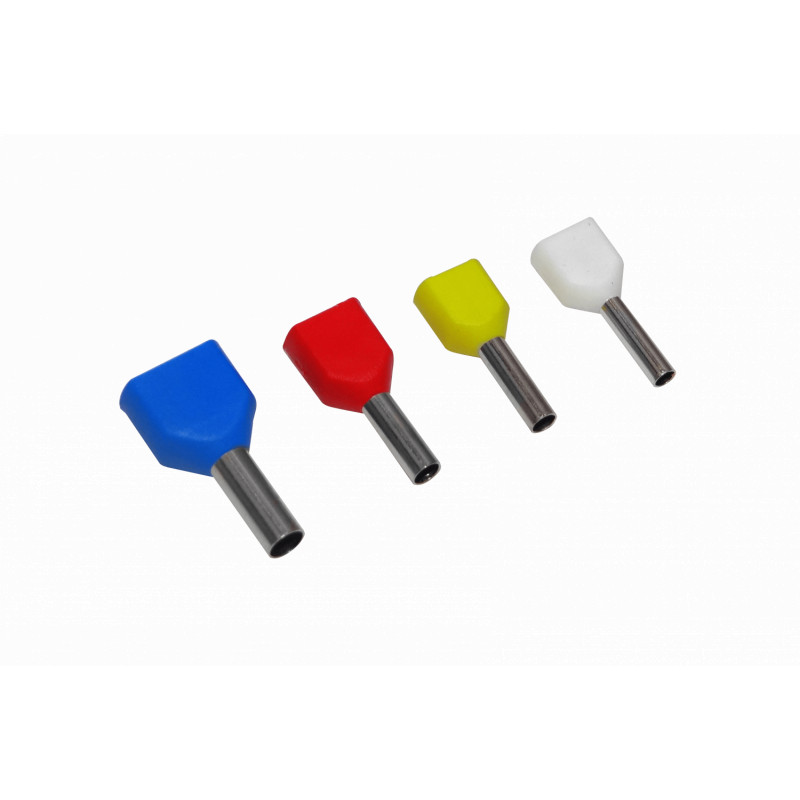 FERRULES -SUGO Doble Macho Aislado 200x ,75/1,0/1,5/2,5mm2
