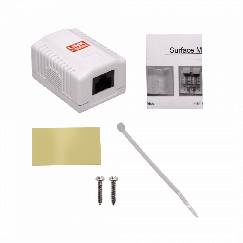 RST-CAT5E Roseta 1-RJ45 Cat5e UTP 66x49x25mm UL-NTW60300