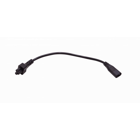 C8MT Fig8-C8-Macho Trebol-C5-Hembra Cable Poder 30cm 10A 3x0,75mm