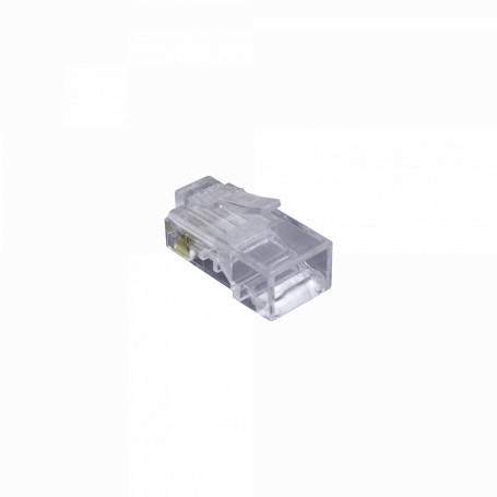 RJ6-U CAT6 Unifilar RJ45 Bolsa 100 Conectores Crimpeables