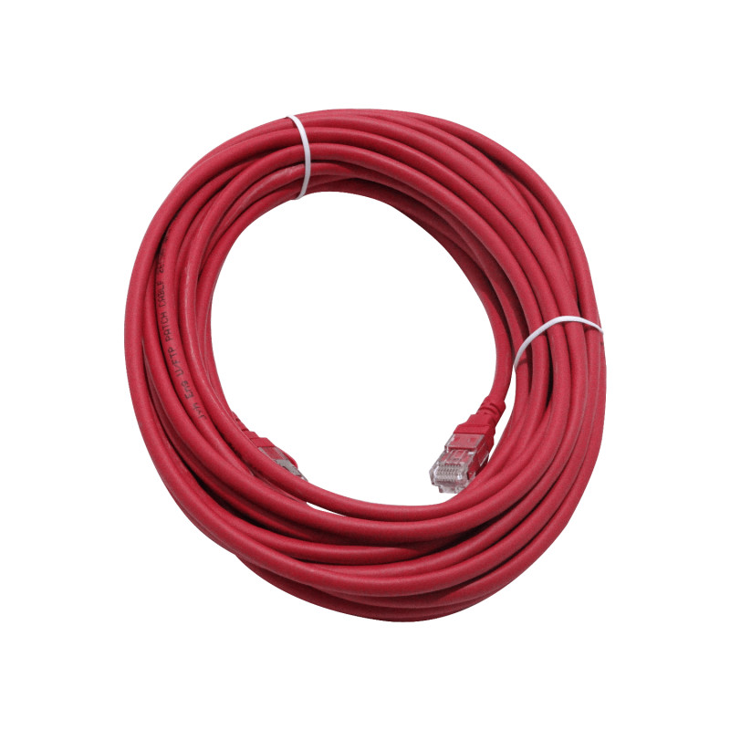 C6AR-100 10mt Cat6a U/FTP Rojo LSZH Cable Patch Inyectado Multifilar