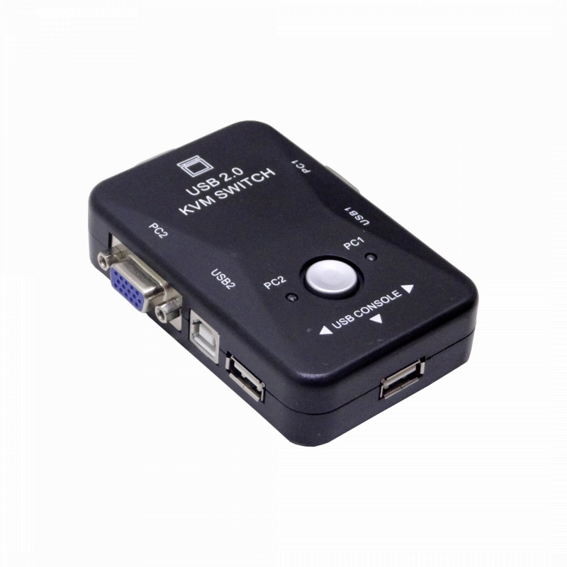 KVM21UA KVM-2-USB/VGA HUB-3-USB2.0 req-Cables 1920x1440