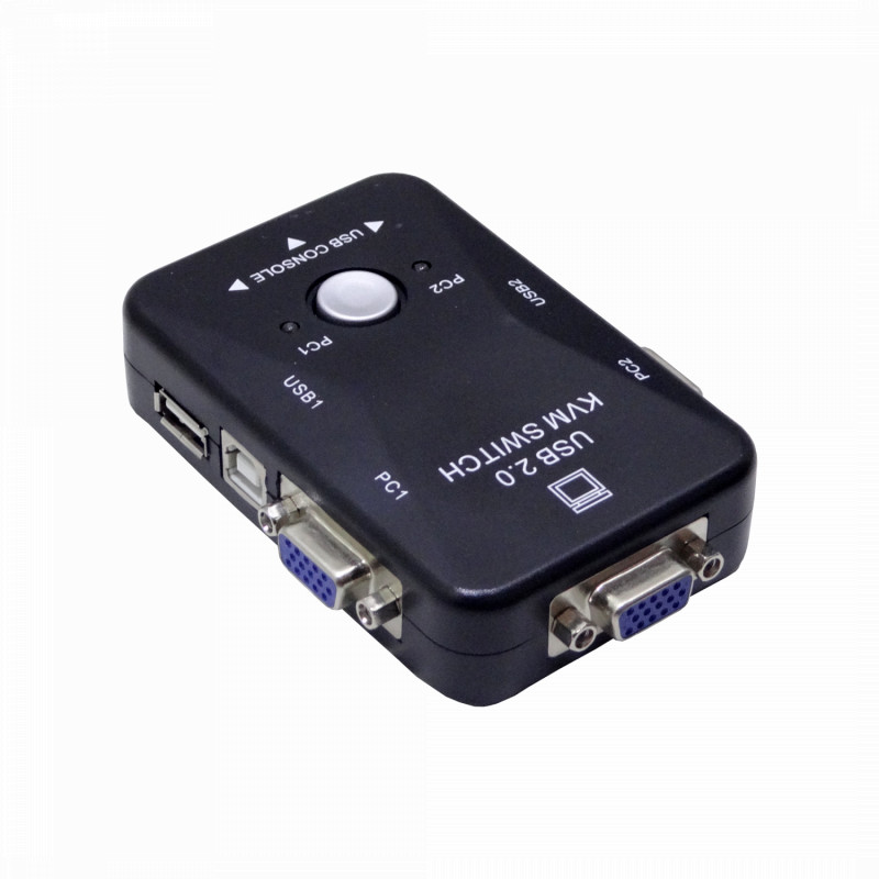 KVM21UA KVM-2-USB/VGA HUB-3-USB2.0 req-Cables 1920x1440