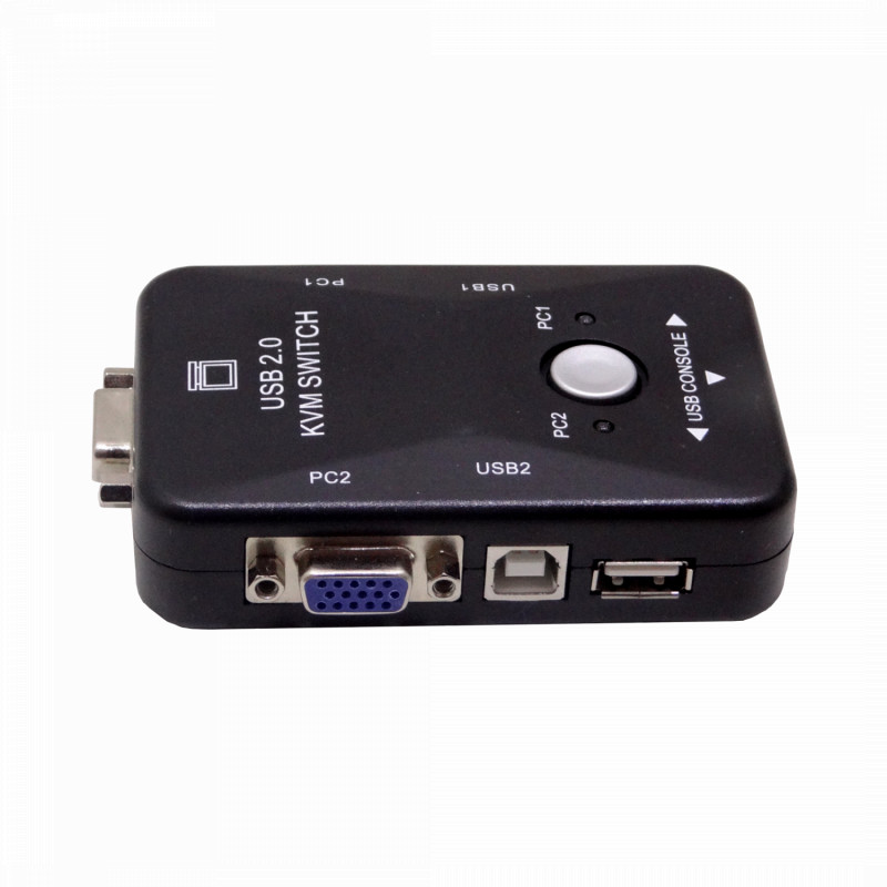KVM21UA KVM-2-USB/VGA HUB-3-USB2.0 req-Cables 1920x1440