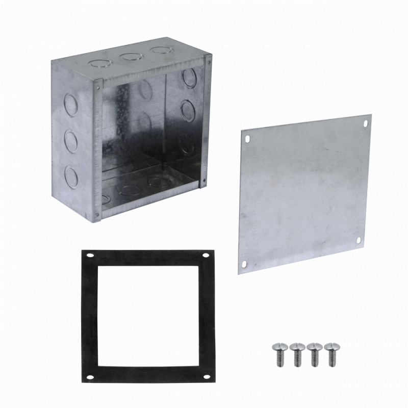 FPCWM-5 Caja 200x200x100mm c/Tapa-205x205mm Zincada Metalica