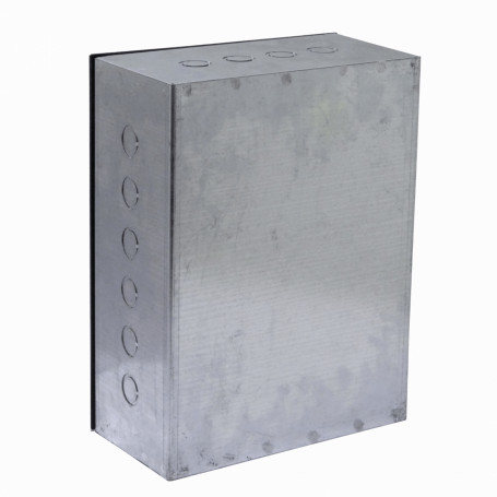 FPCWM-7 Caja 400x300x150mm c/Tapa-405x305mm Zincada Metalica