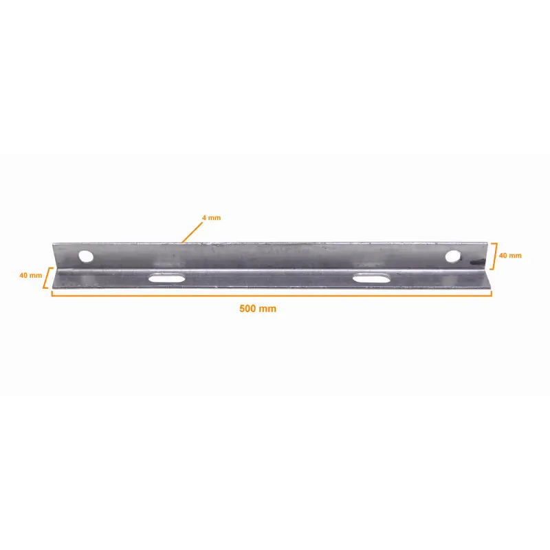 KTL0445 WB 40x40x4x500mm Cruceta De Paso BT-AT para Poste
