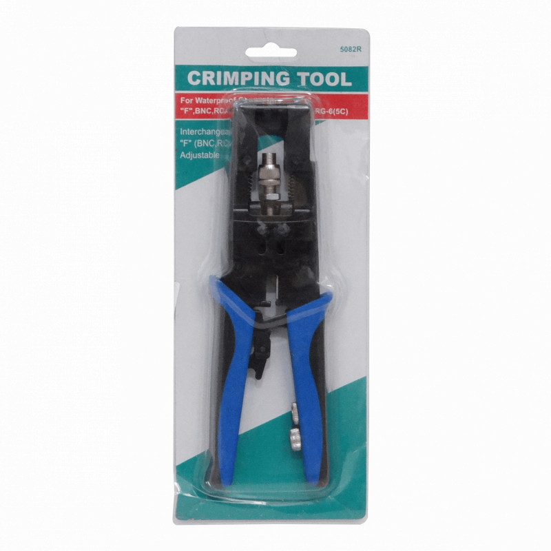 CRIMP-RG Crimpeadora Coaxial RCA BNC F RG59 RG58 RG6 Herramienta Empuje