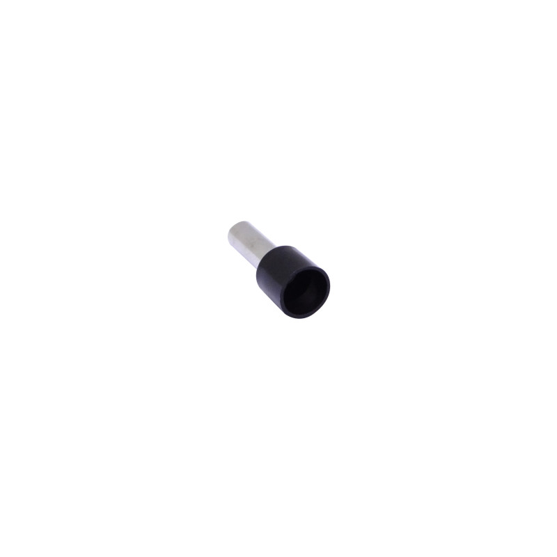 E10-12-N Negro 10,0mm2 12/21,5mm 100-unid AWG7 Ferrules Terminal ...