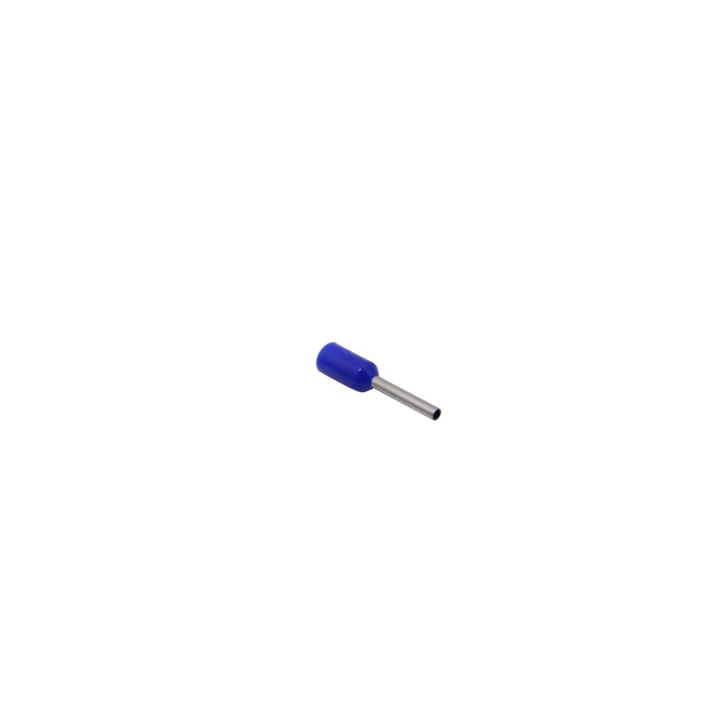 E0508-A Azul 0,5mm2 8/14mm 100-unid AWG22 Ferrules