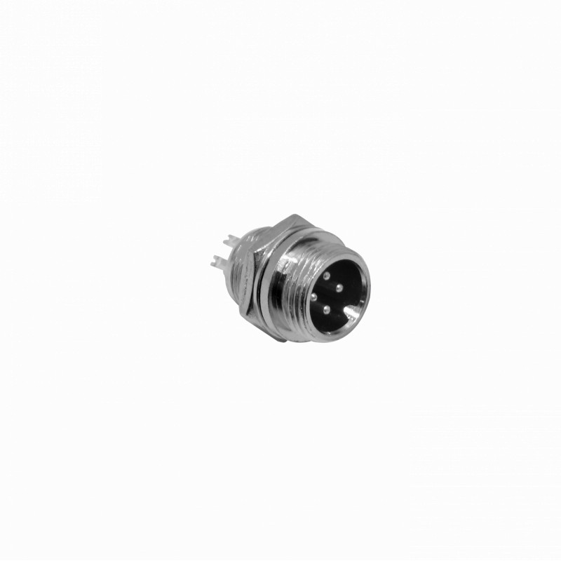 GX12MC-4 4-pin Macho Chasis Conector GX12 Soldable