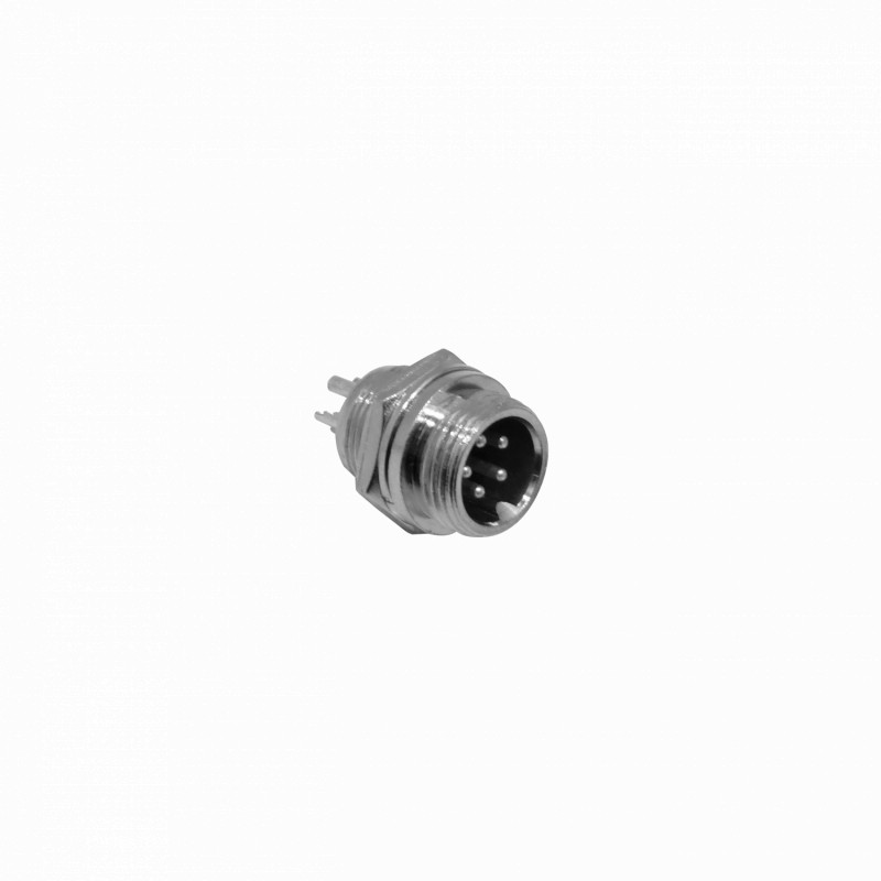 GX12MC-5 5-pin Macho Chasis Conector GX12 Soldable