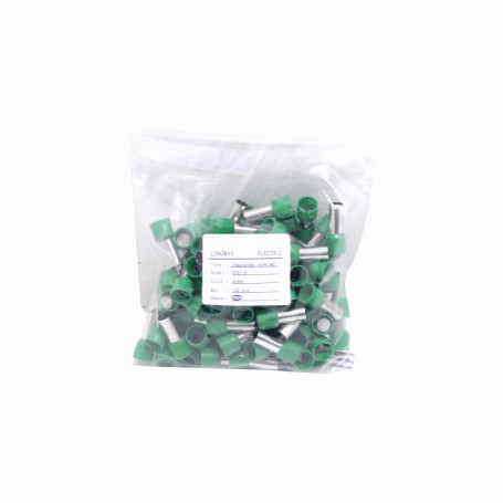 E25-16-V Verde 25,0mm2 16/29,0mm 100-unid AWG4 Ferrules Terminal ...