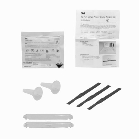 82-A1N 3M 2AWG-Max 10-16mm-Diam-Cable Empalme Recto de Resina Scotchcast