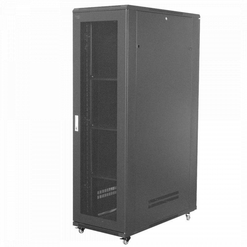 RK42-12PL 42U 1200mm Microperforada 1,2m-Fondo c/Turbina-Bandejas Rack