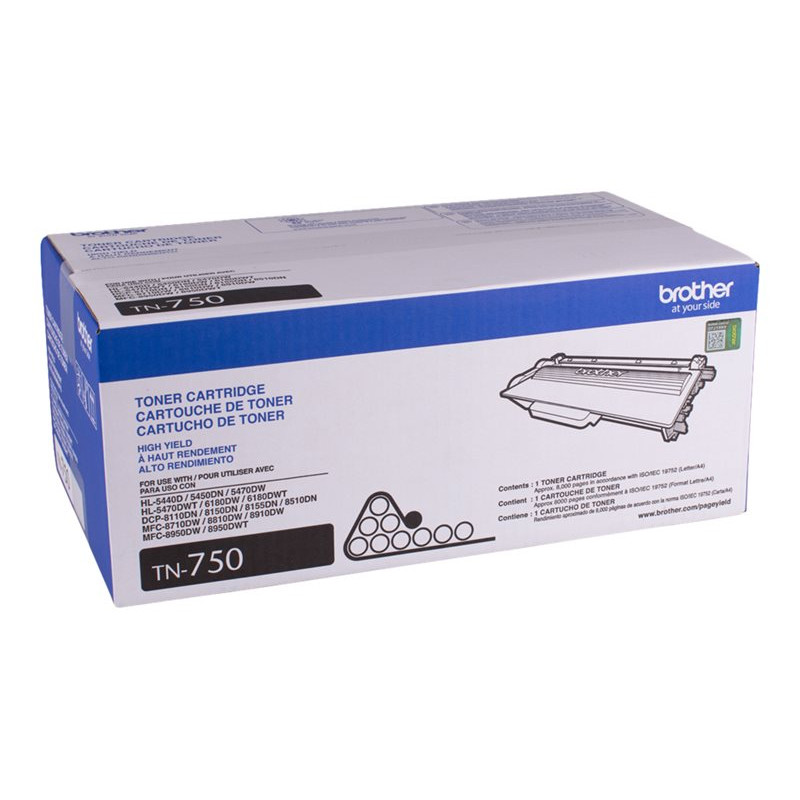 brother tn-750 - alto rendimiento - negro - original - cartucho de ...