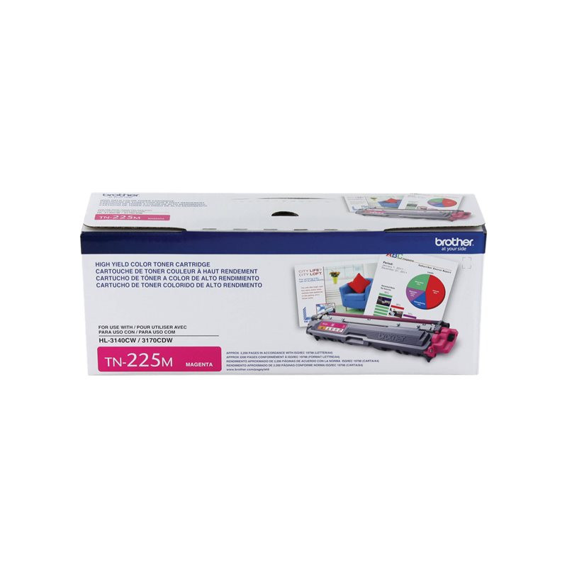brother tn-225m - alto rendimiento - magenta - original - cartucho de ...