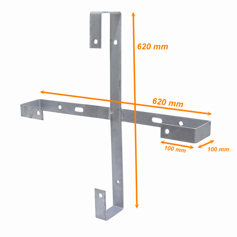 KTL0001 600mm Cruceta de Almacenamiento Reserva Galvanizada p/Poste ...