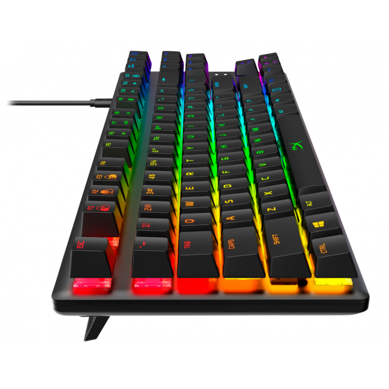 HyperX - Keyboard - Wired - English - Ergonomic Design - Aura red