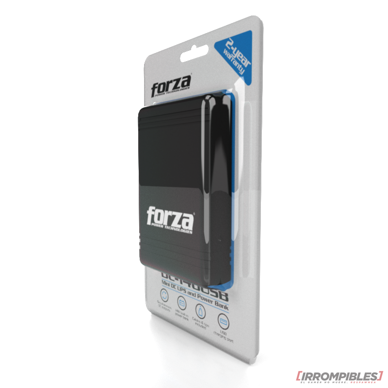 DC-140USB Forza Mini-UPS y cargador Portátil DC 14watts USB 5-9-12V