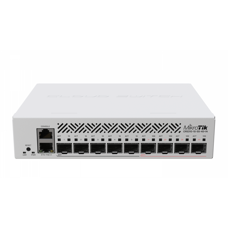 CRS310-1G-5S-4S+IN MIKROTIK L5 5-SFP 4-SFP+10G 1-1000-PoE-in