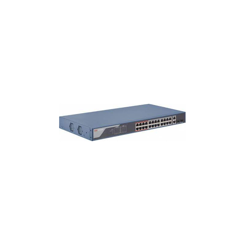 HIK Switch Smart 24 x 10/100 POE 300m + 2 SFP 370W