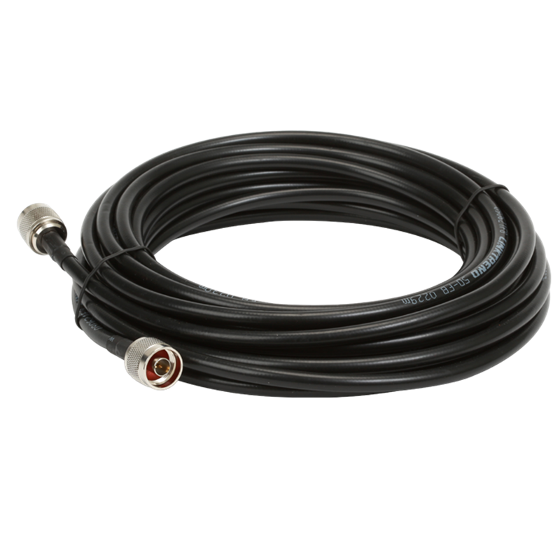 NM2NM-10M 10MT N-Macho N-Macho LMR195 Cable Coaxial Negro