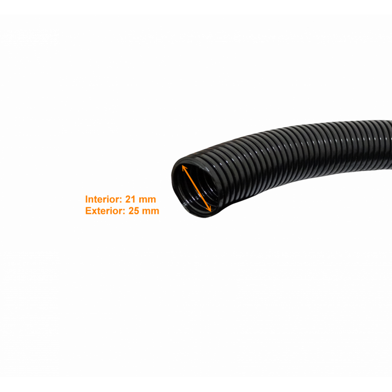 FLEP25 25mm Rollo-50mts 21mm-int Conduit Flexible Plastico Corrugado ...