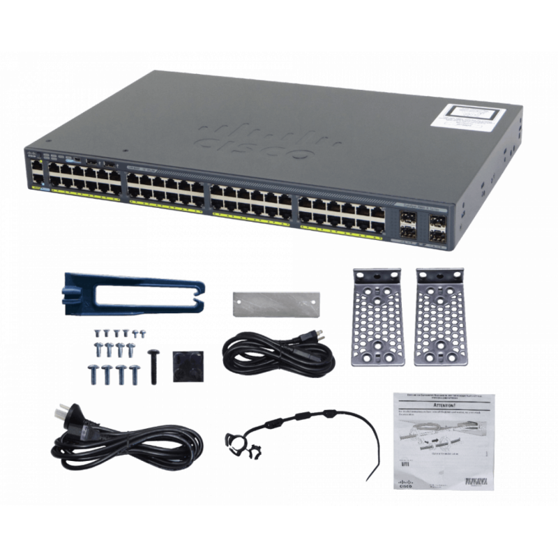 WS-C2960X-48TS-L CISCO REFACC 48-1000 4-SFP MGMT 3-USB(1-Console ...