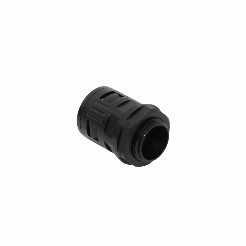 FLEP25-SA 25mm Salida Caja Prensa Estopa p/Conduit Flexible Plastico Negro