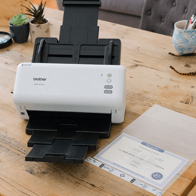 Brother ADS-3100 - Esc ner de documentos - CIS dual - a dos caras ...