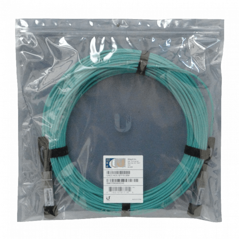 UA1-30 UBIQUITI 30mt SFP+10Gbps Cable 3mm Fibra-MM Directa UACC-AOC ...