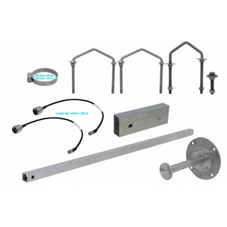 UHP-37 ALGCOM ISO+RAD 11GHz 0,6m 37dBi 10,0-11,7GHz 3Âº 2x2 2-RPSMA-H ...