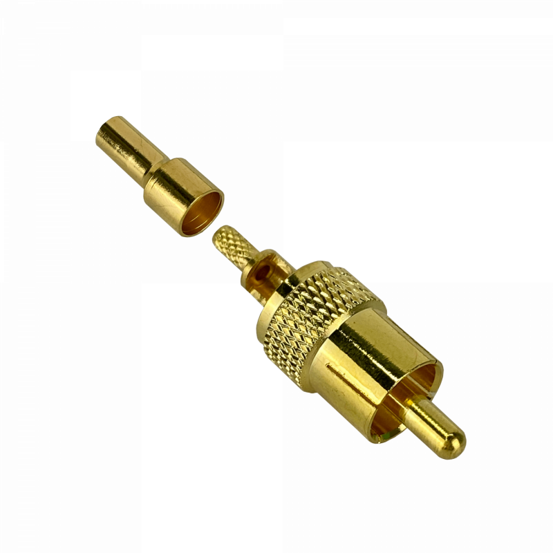 CM1C RCA-Macho RG316 Conector Coaxial Crimpeable CA100 RG174