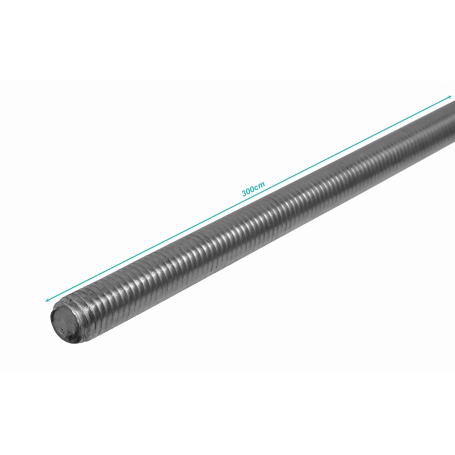 ZP12 1/2pulgadas x3mt Hilo Sinfin Zinc 300cm Esparrago 12,7mm Barra Hilada