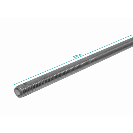 ZP38 3/8pulgadas x3mt Hilo Sinfin Zinc 300cm Esparrago 9,53mm Barra Hilada