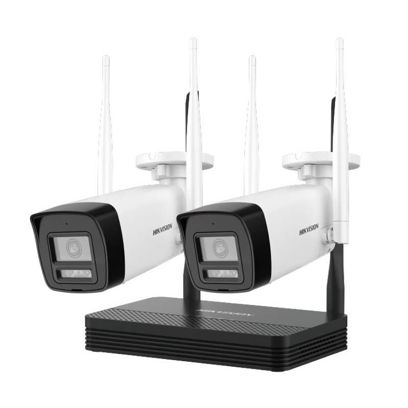 Hikvision - Surveillance camera - Indoor Outdoor - 2MP H 265 TWO bullet ...
