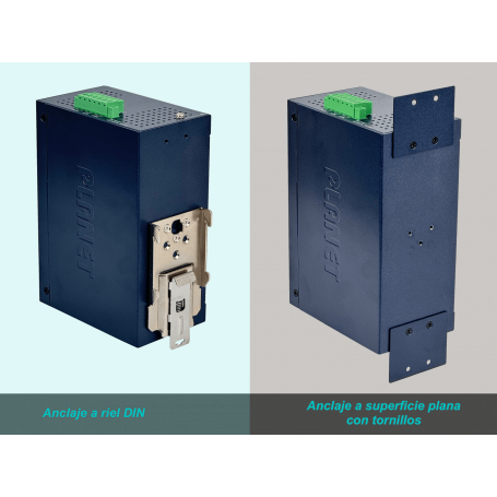 IGS-1020PTF PLANET 8-1000-PoE+ 2-SFP 240W Switch Indust Admin Riel-DIN ...