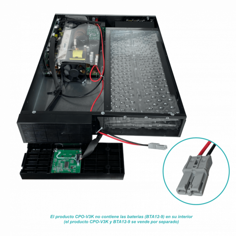 CPO-V3K CITO Requiere 6-Baterias 6x9Ah 3KVA 2700W Online 0ms UPS 2U ...