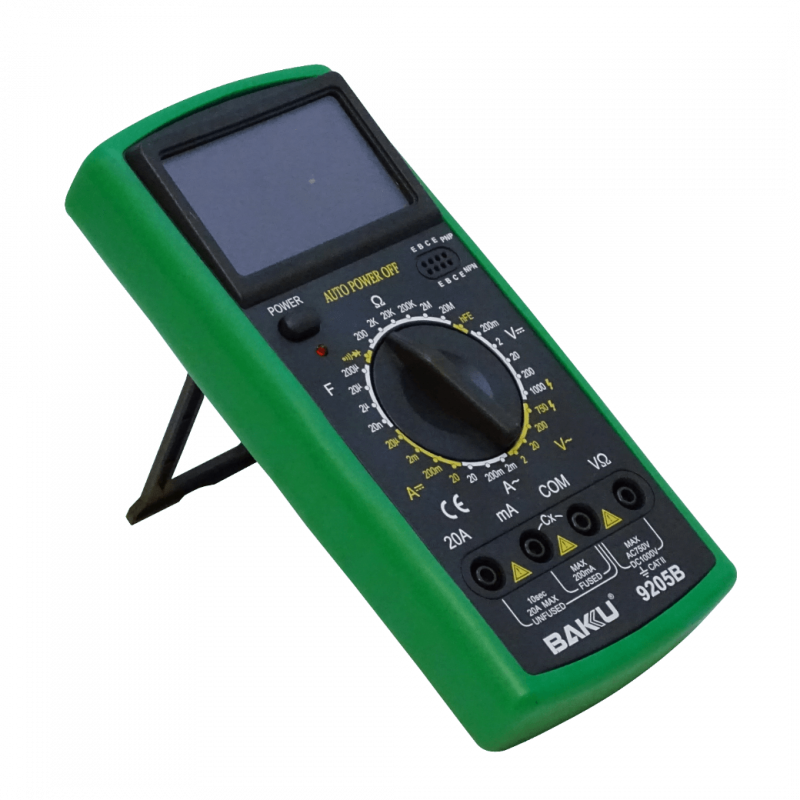 MULTI-1 BAKU Multitester Digital inc-Bateria9V 1000VDC 750VAC 10A BK-9205B