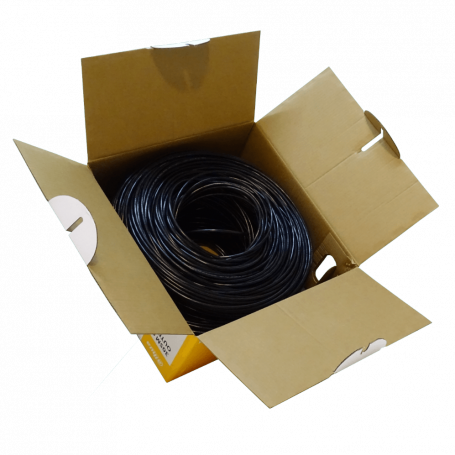 CBX6D-UN3 DAHUA 305m Ext Cat6 Negro AWG23 Cable UTP Unifilar Cobre ...