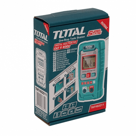 MULTI-RANGO TOTAL Rango-Autom tester Digital inc/2-AAA 600VDC/AC