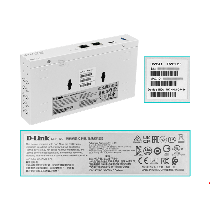 DNH-100 D-LINK Nuclias Controller 1-1000 1-USB MicroSD-16Gb